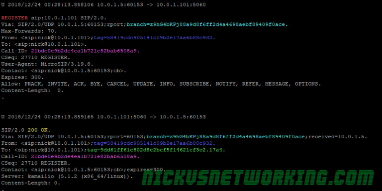 Kamailio 101 – Part 4 – SIP Registrar | Nick vs Networking