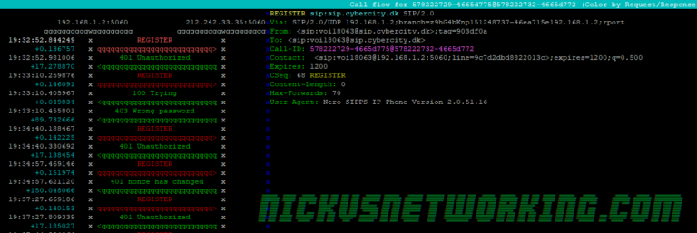 SNgrep – Command line SIP Debugging | Nick vs Networking