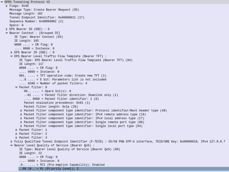 Lifecycle of a Dedicated Bearer – From Flow-Description AVP to Traffic ...